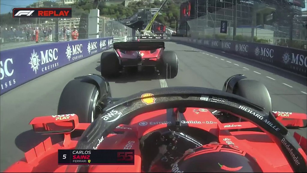 Video: Ferrari drivers get in each others' way in Monte Carlo FP2 | 2023 Monaco GP