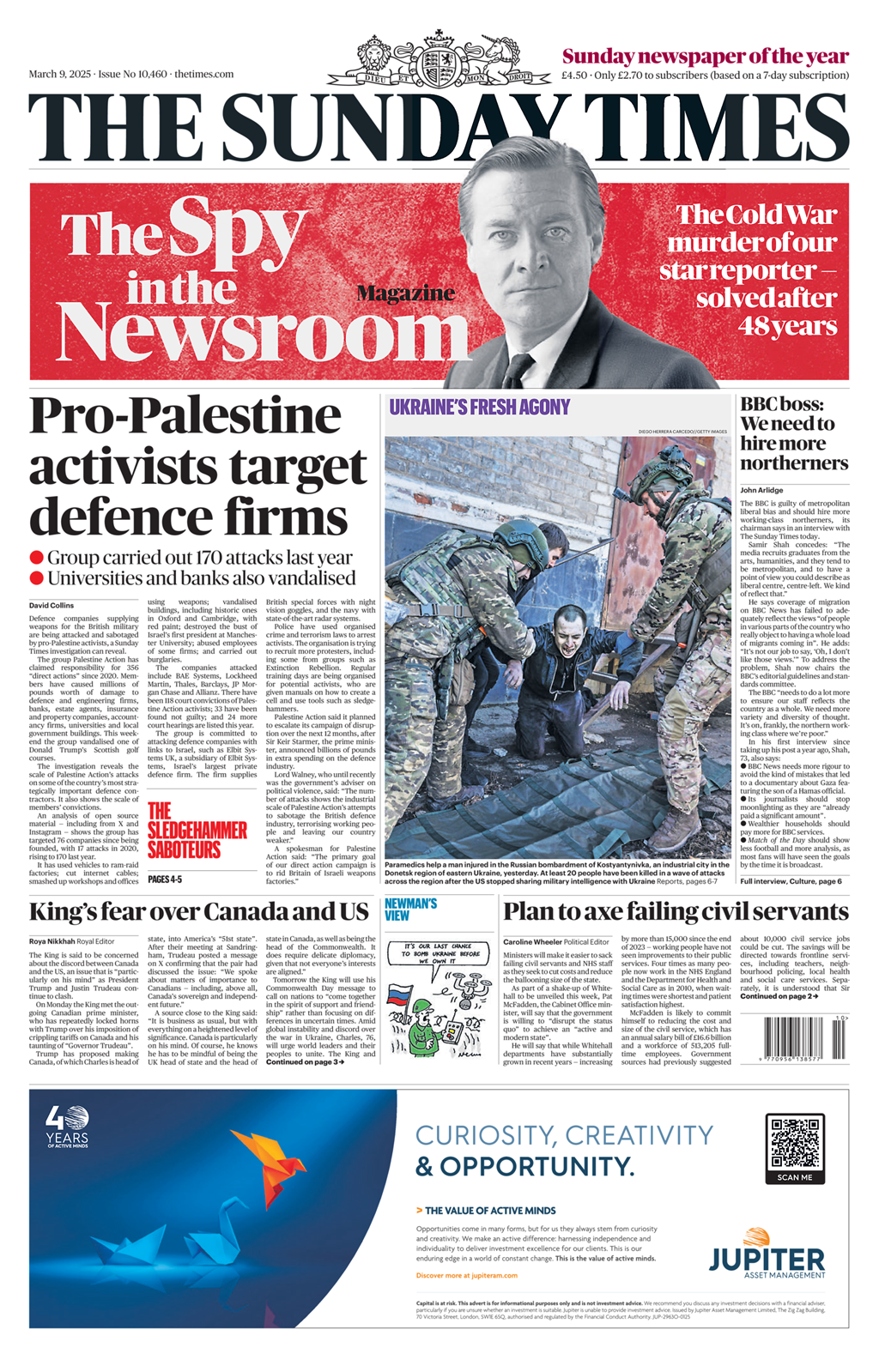 Newspaper Front Cover Tuesday's National Newspaper Front Pages | UK
