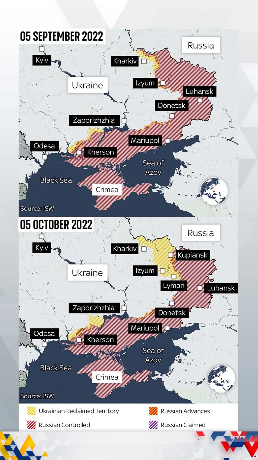 Putin loses 4,000 sq km in single week as maps show scale of Ukrainian ...